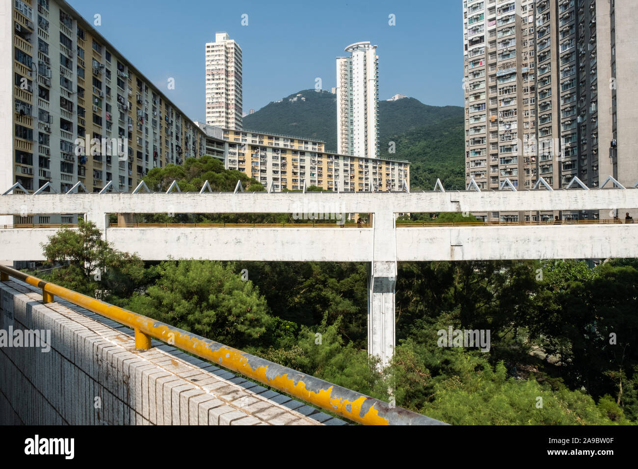 The Wah Fu Estate, a public housing estate located next to Waterfall ...