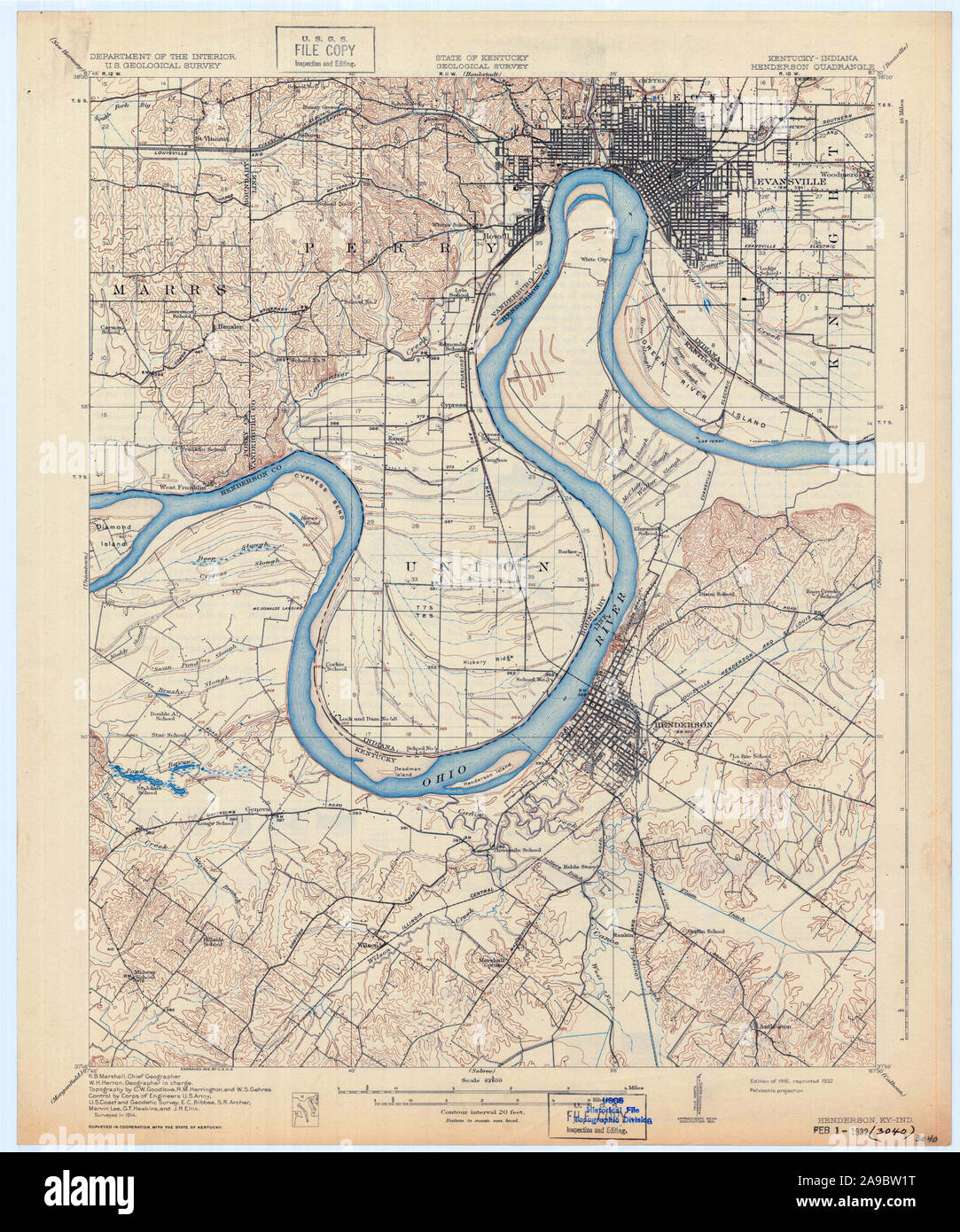 1916 kentucky map hi-res stock photography and images - Alamy