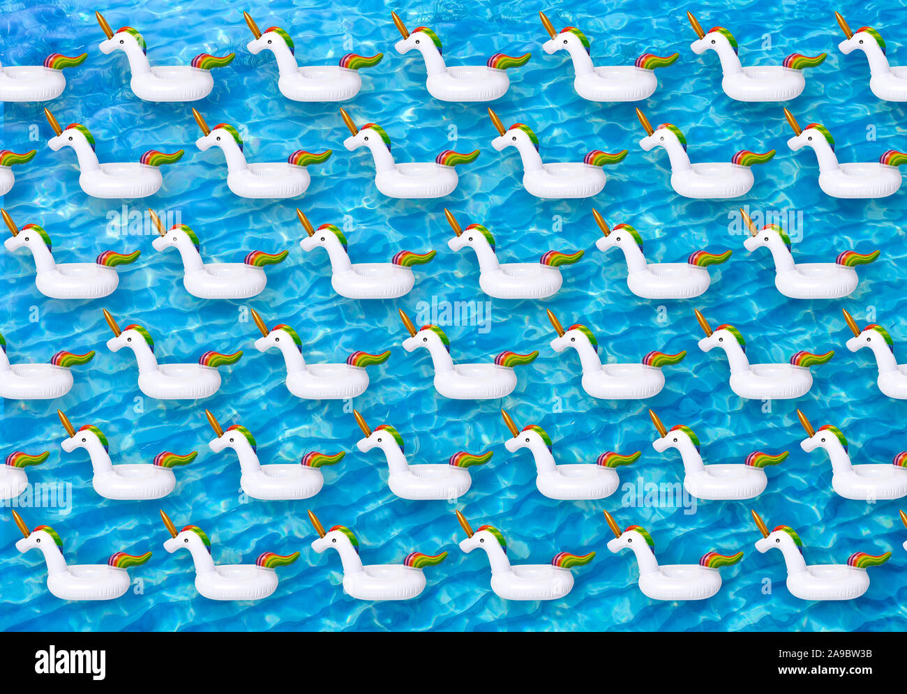 pattern with floats in the water background Stock Photo - Alamy