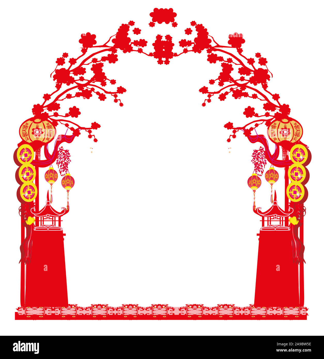 Mid-Autumn Festival for Chinese New Year - frame Stock Photo - Alamy