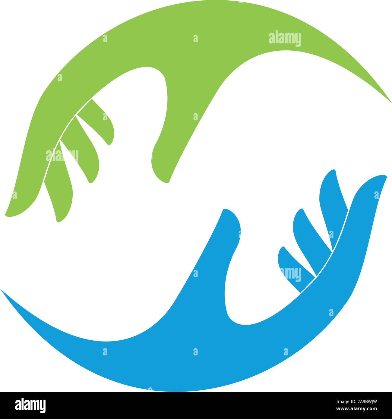 Two hands, hands, massage, orthopedics, chiropractor, logo Stock Vector ...