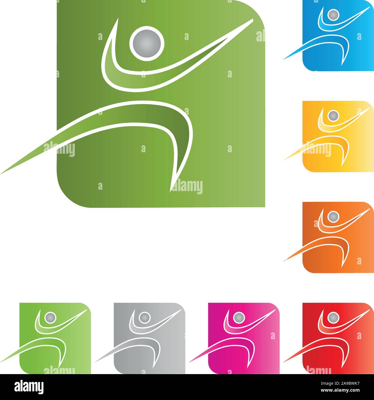 Human, fitness, sport, logo Stock Vector Image & Art - Alamy