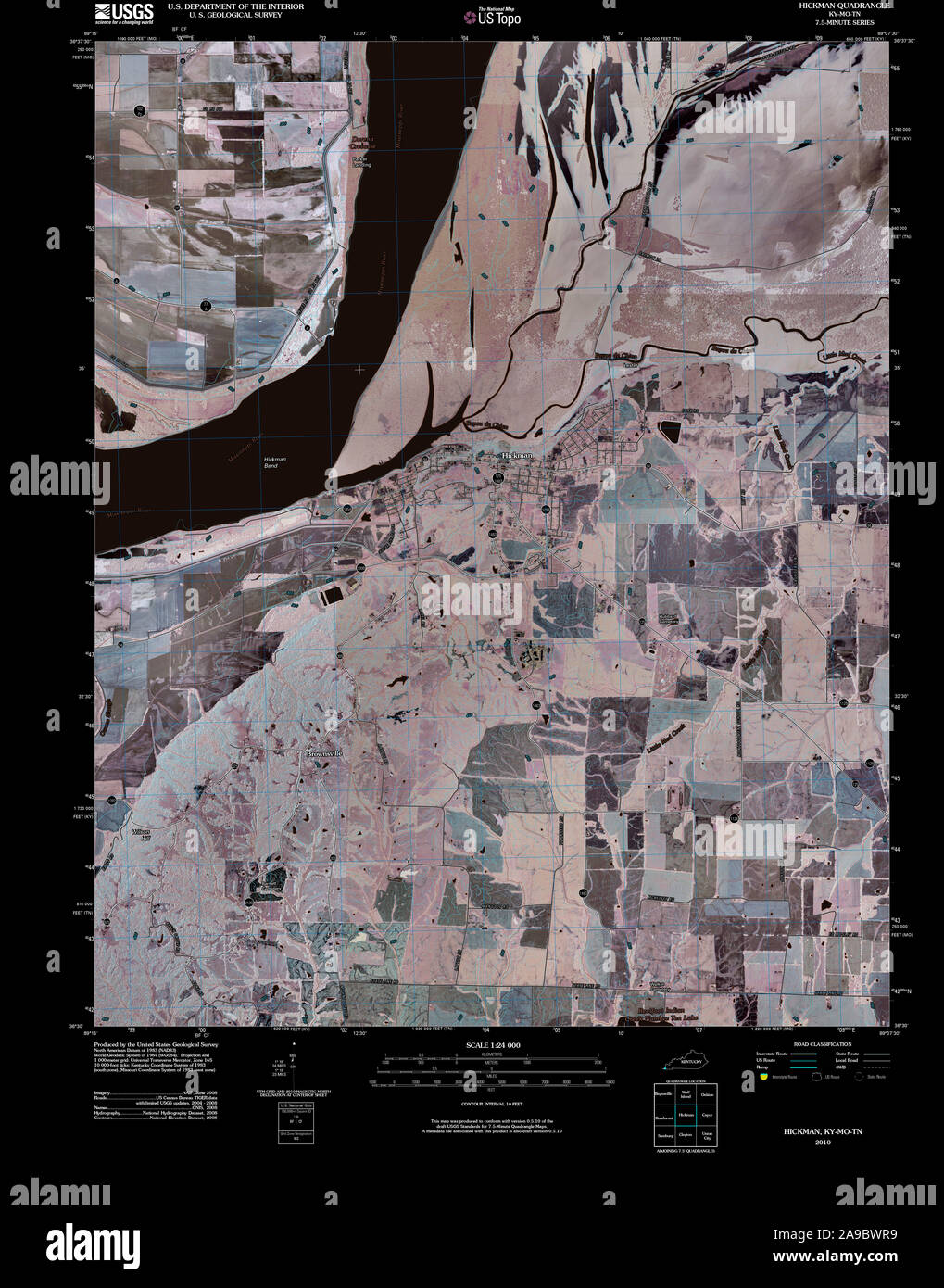 Map of hickman hi-res stock photography and images - Alamy