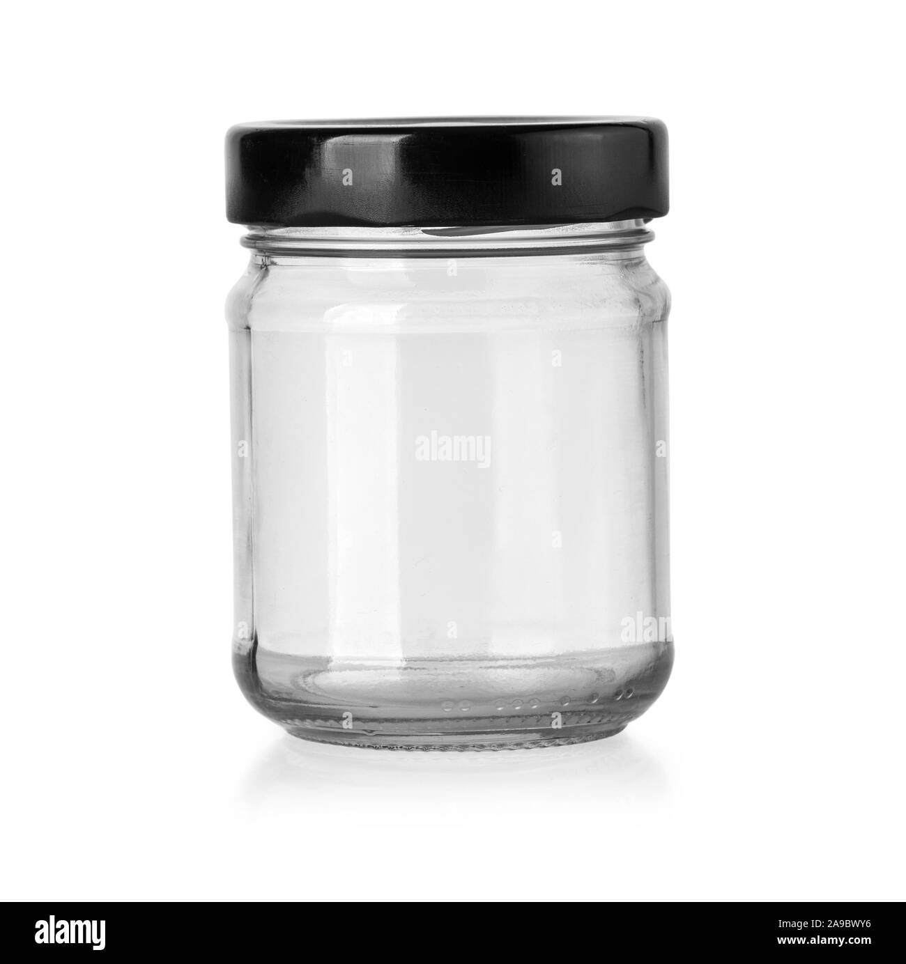 empty glass jar isolated on white background with clipping path Stock ...
