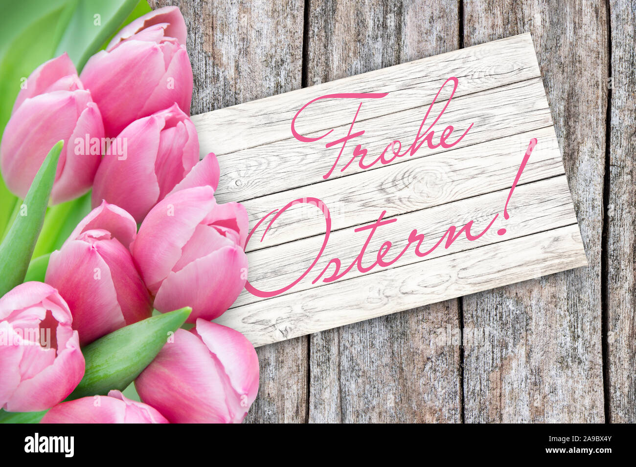 German Happy Easter Stock Photo - Alamy