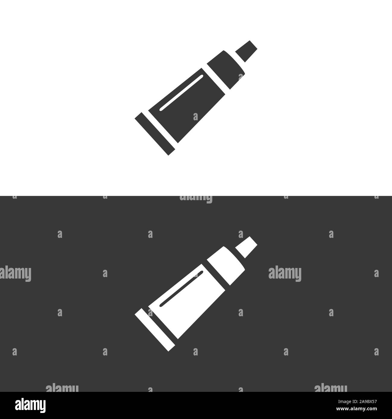 Skin cream tube icon and toothpaste. Pharmacy vector illustration Stock ...
