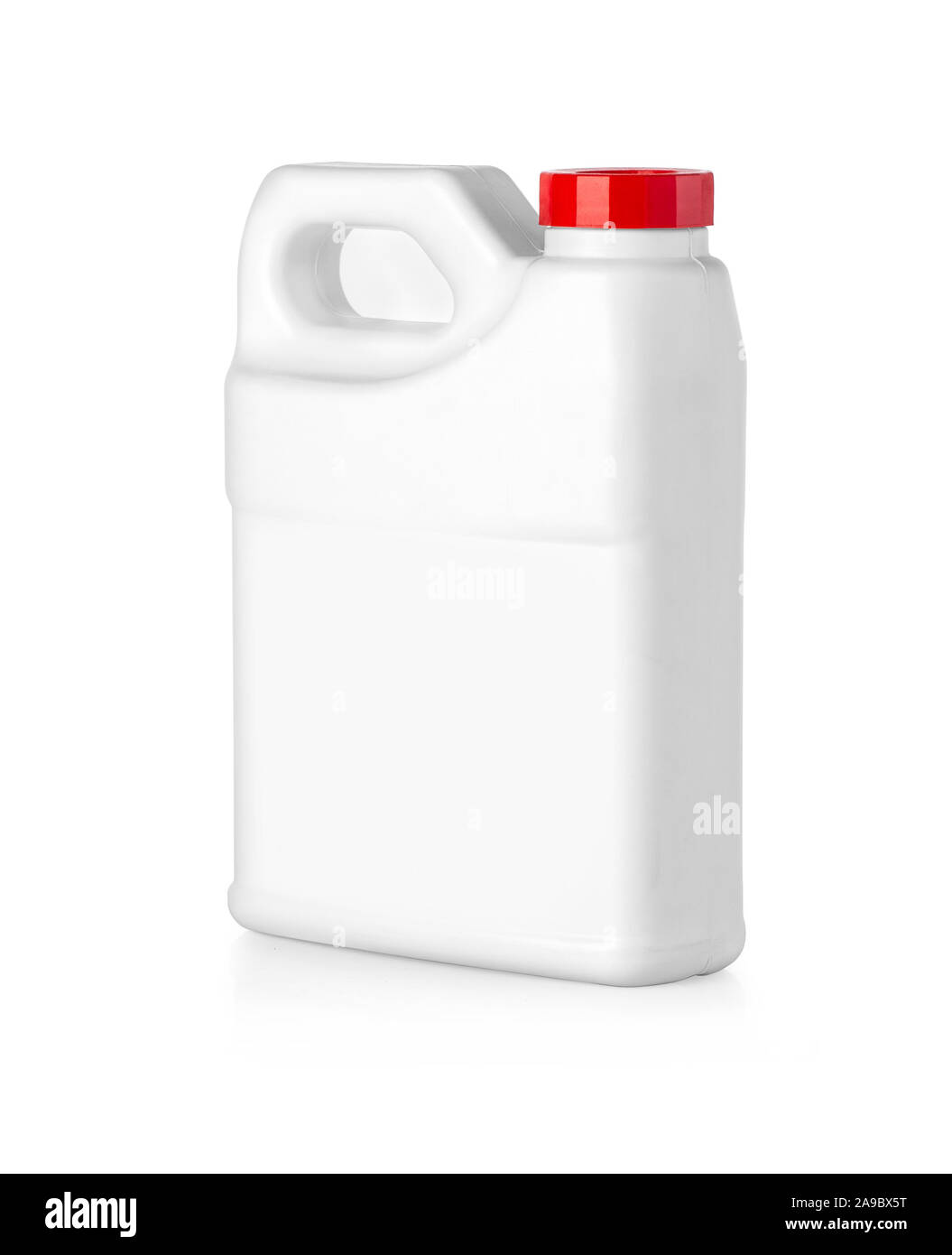 white plastic canisters isolated on a white background with clipping ...