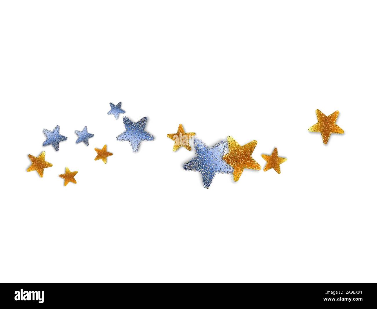 Christmas background golden stars Cut Out Stock Images & Pictures - Alamy