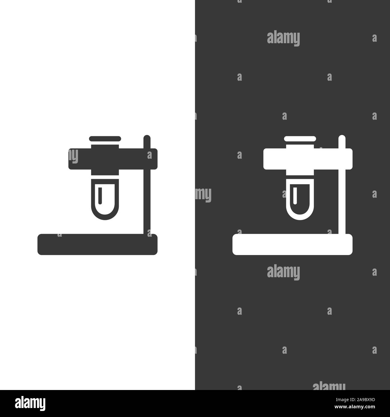 Test tube icon. Isolated image. Flat pharmacy and laboratory vector ...