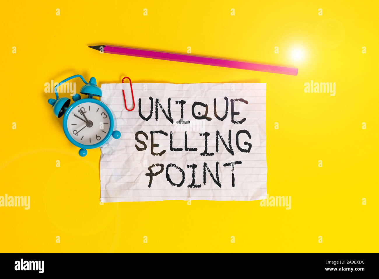 Conceptual hand writing showing Unique Selling Point. Concept meaning ...