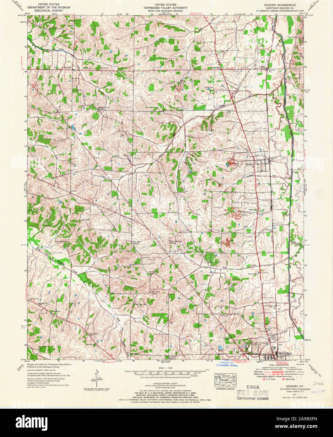 Hickory map hi-res stock photography and images - Alamy