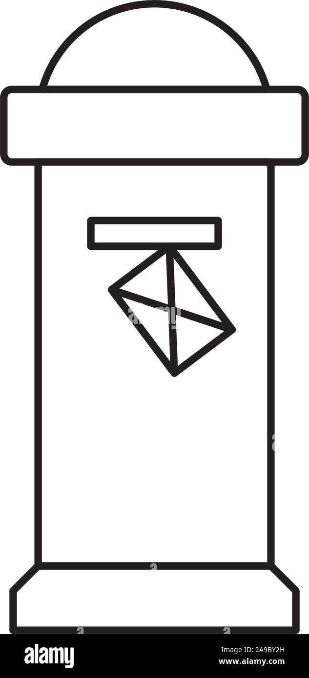 English postbox england Stock Vector Images - Alamy