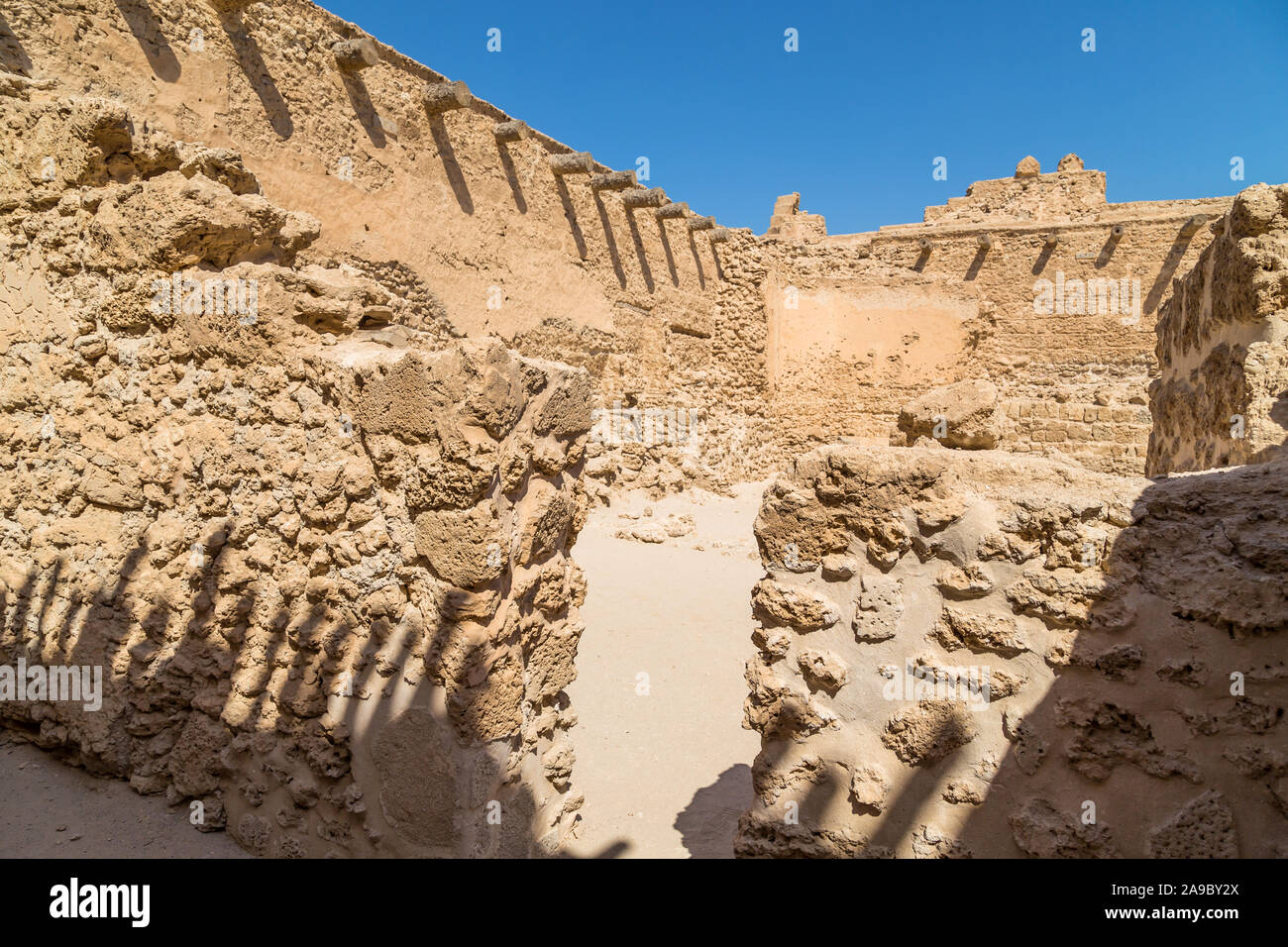 View of the old Arad Fort, in Manama, Muharraq, Bahrain Stock Photo - Alamy