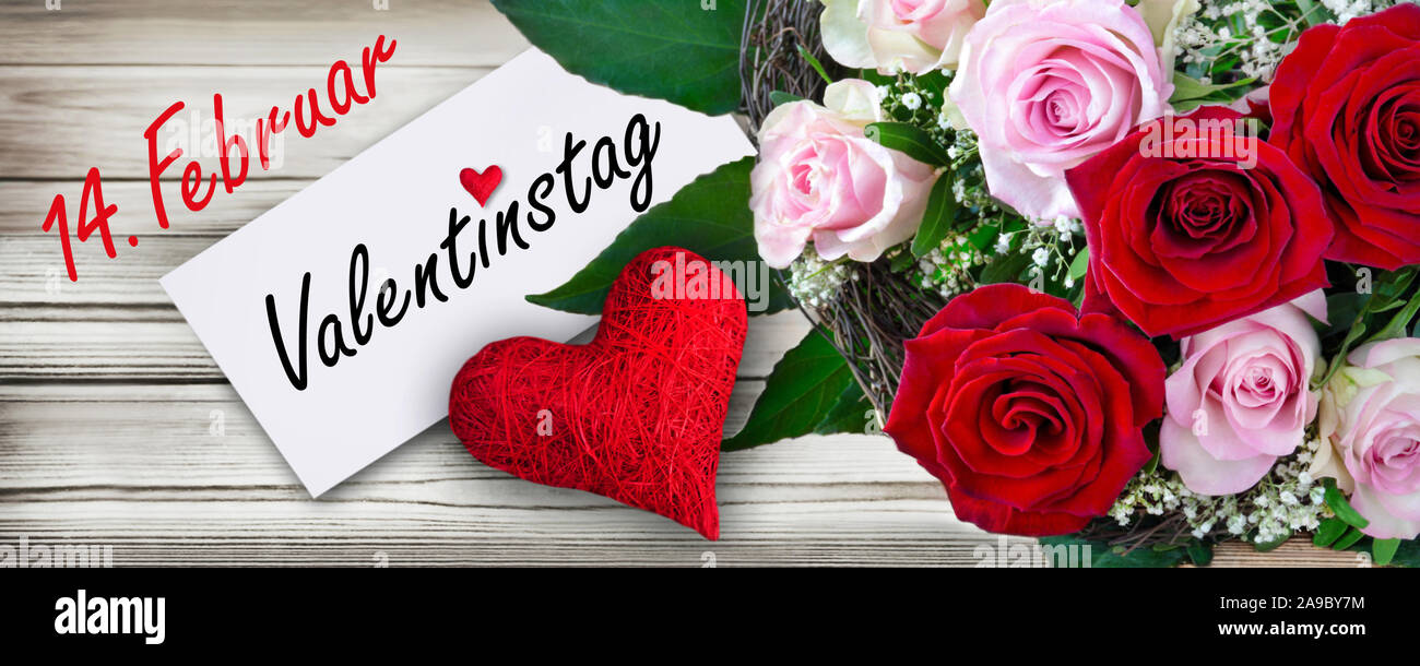 German Valentines Day February 14 Stock Photo - Alamy