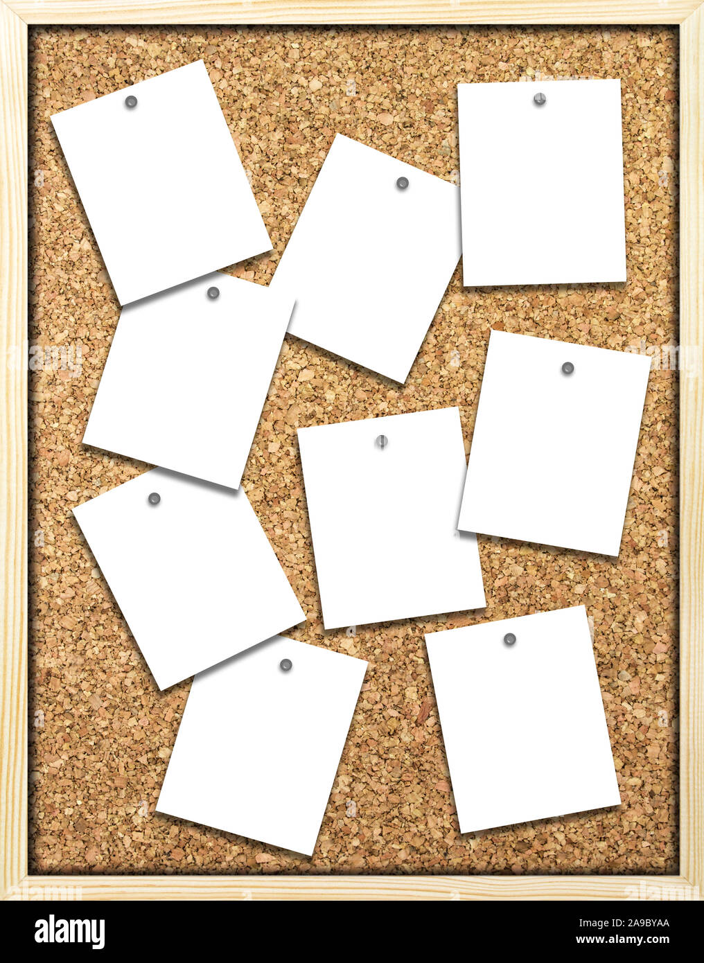 Cork pinboard and paper background Stock Photo - Alamy