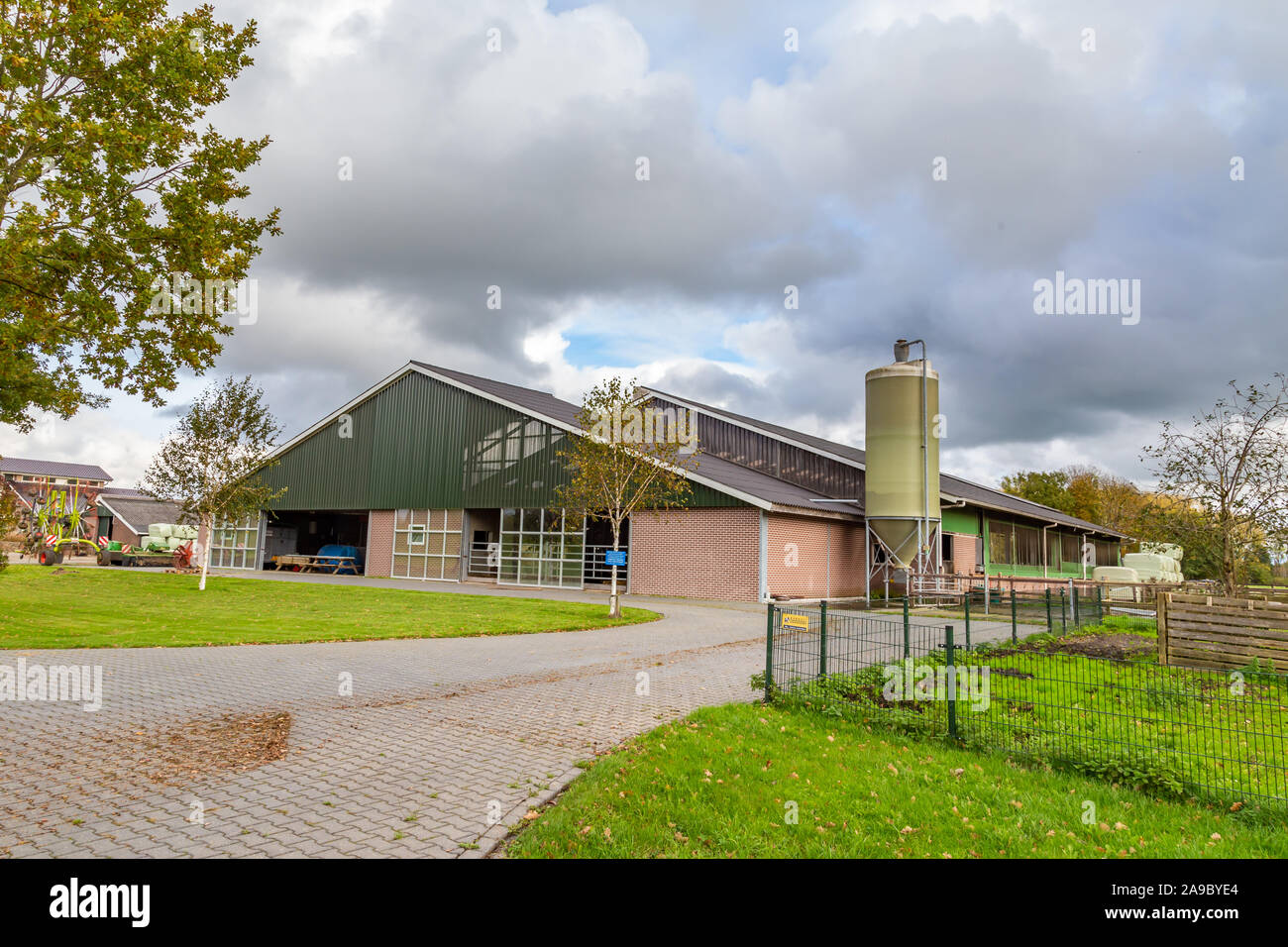Completely modernized open farm in the Netherlands Stock Photo - Alamy