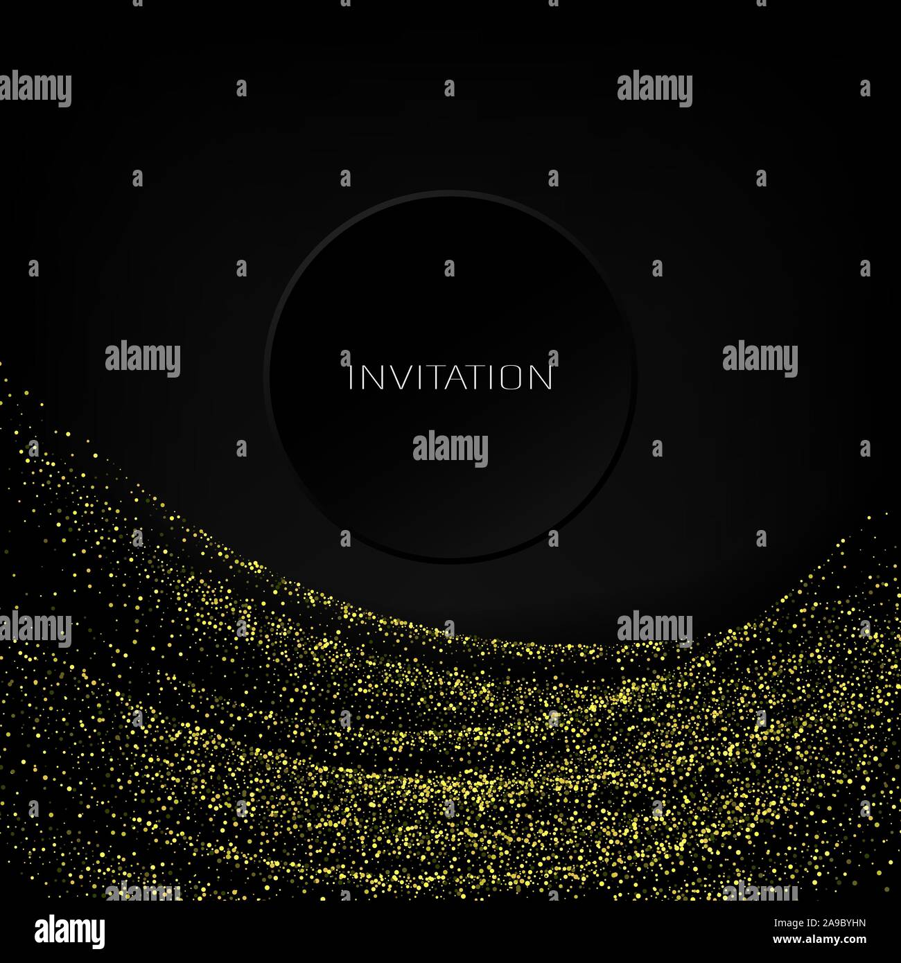 Gold glitter spray on Stock Vector Images - Alamy