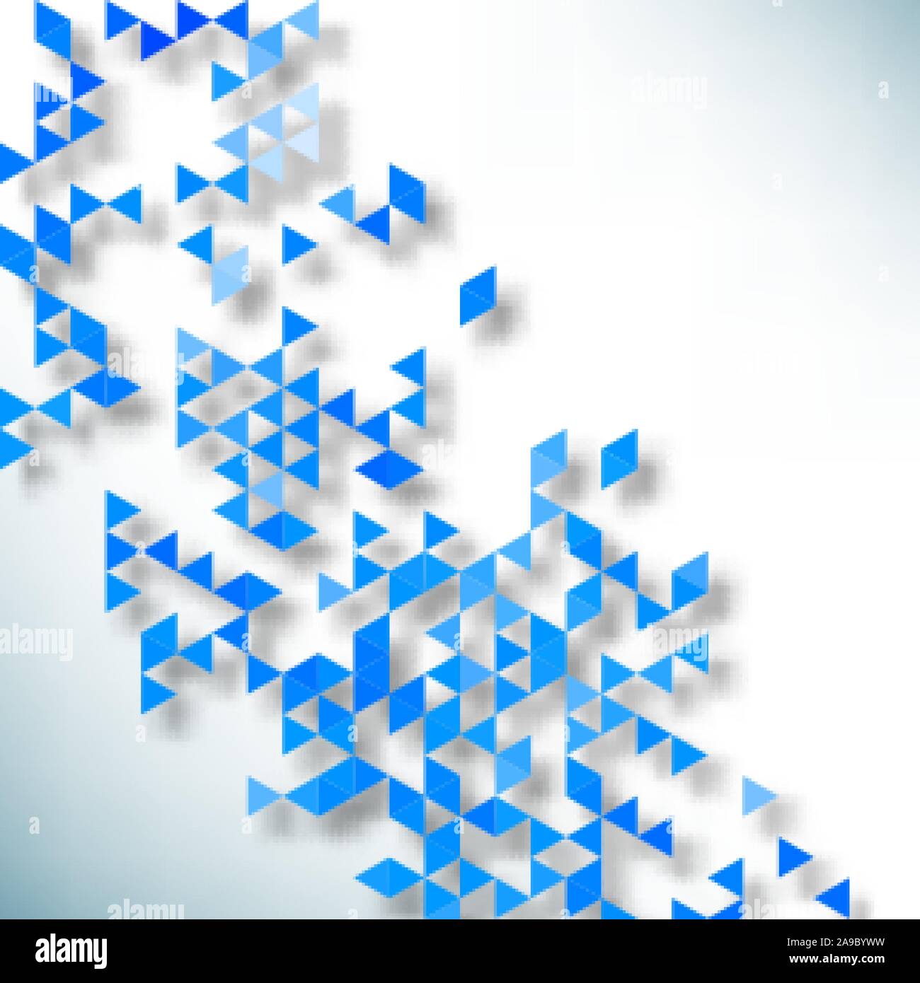 Abstract background made up of blue triangular shapes Stock Vector ...