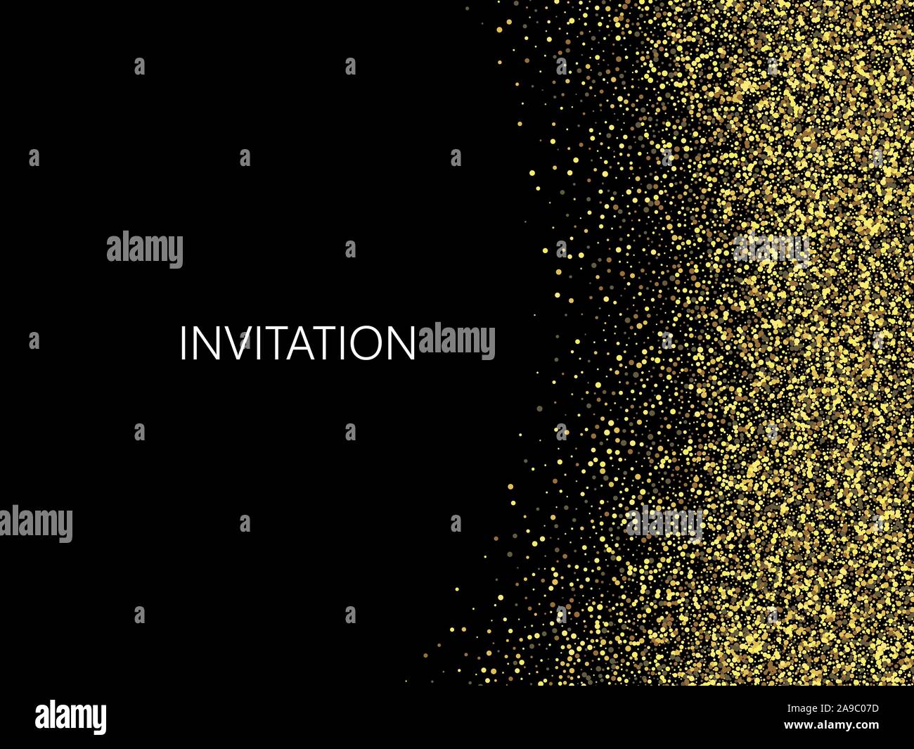 Vector luxury black background with gold sparklers Stock Vector Image ...