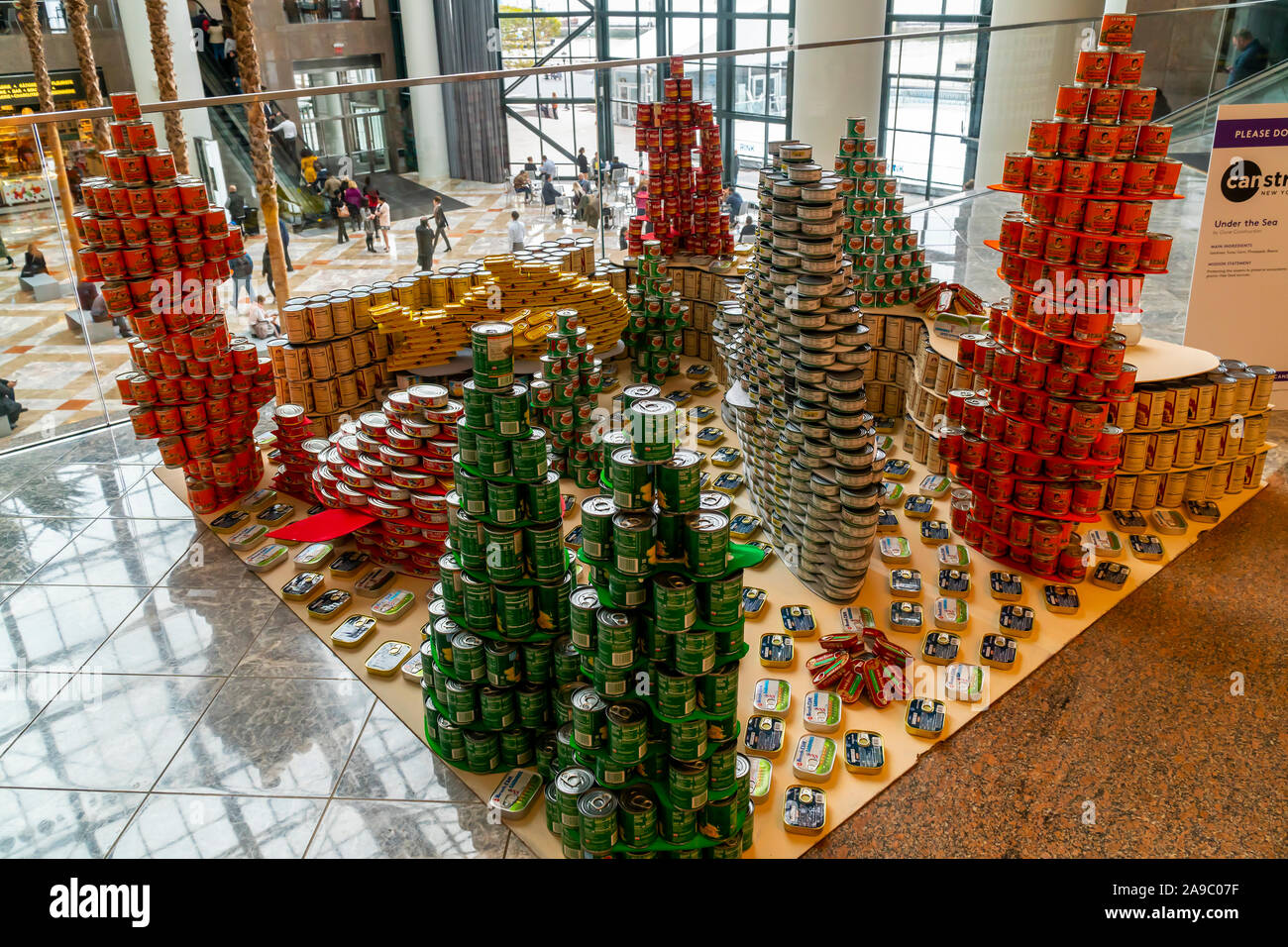 Under the Sea by Clune Construction in the 27th annual Canstruction ...