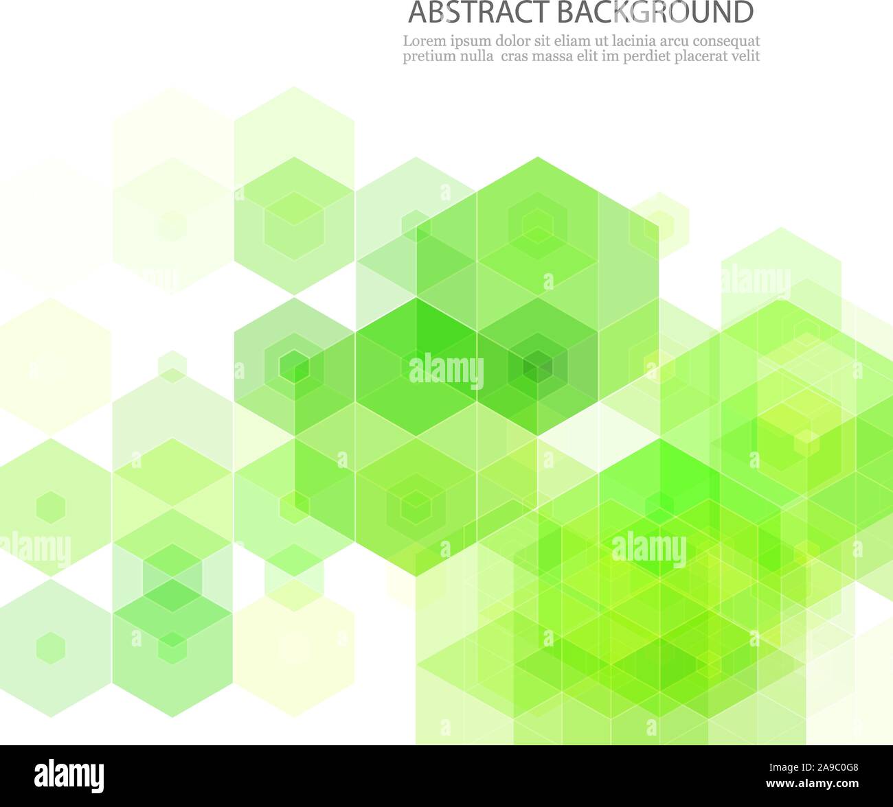 Geometric background. Template brochure design. Green hexagon shape ...