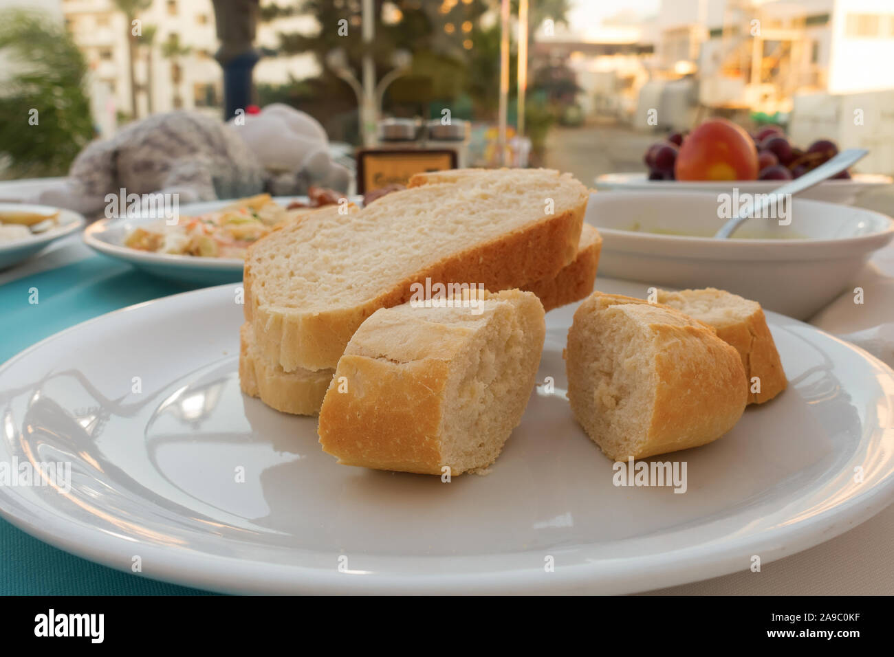 plate in a fast food restaurant full of food Stock Photo - Alamy