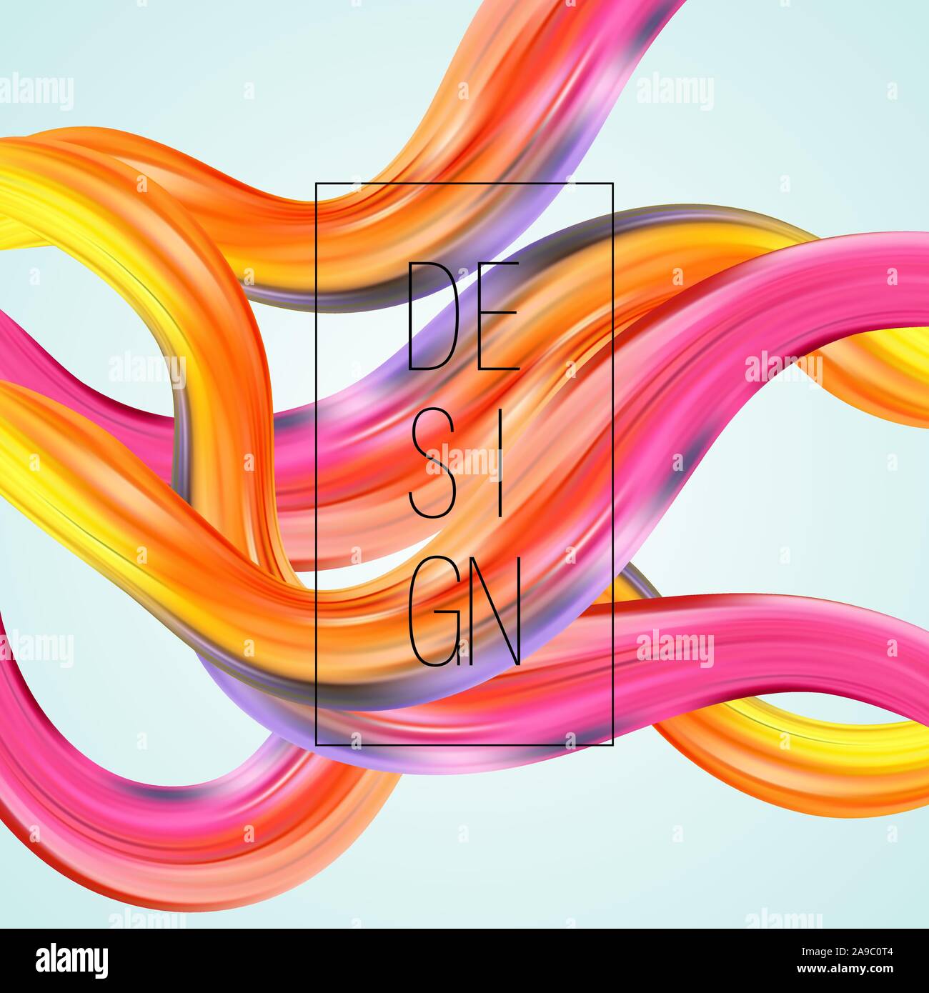 Abstract vector colorful vector background, color flow liquid wave for ...
