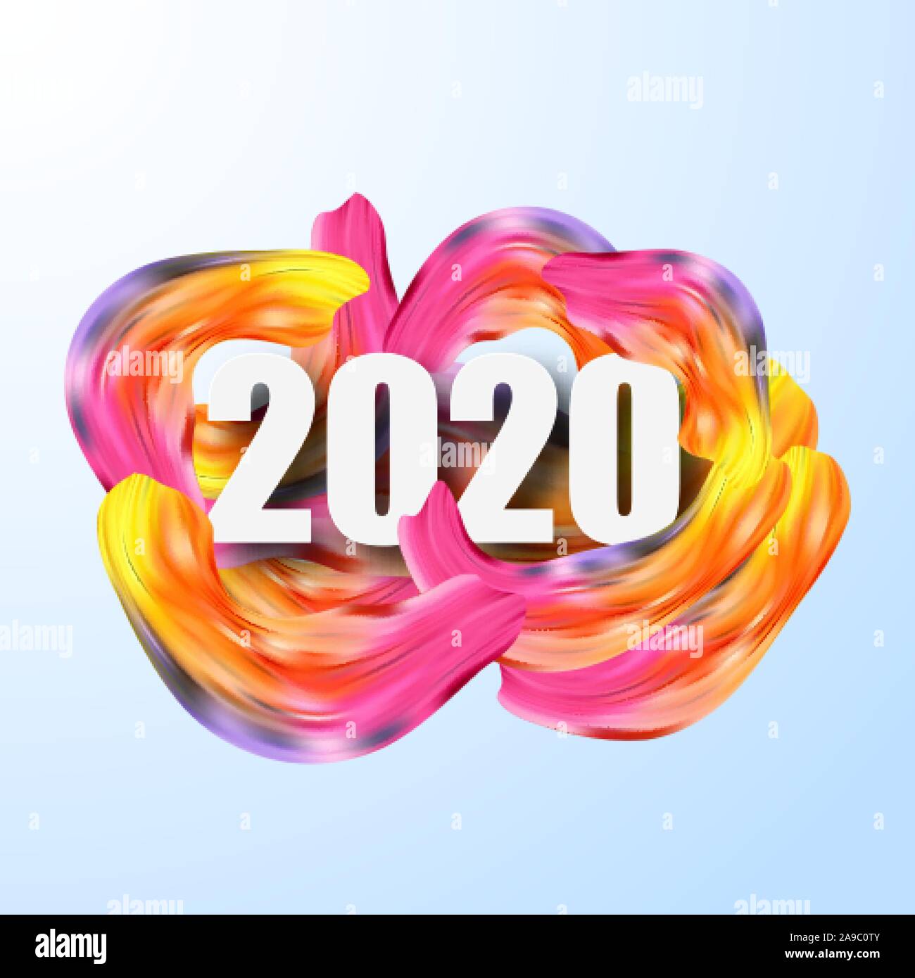 Calendar design 2020 in Stock Vector Images - Alamy