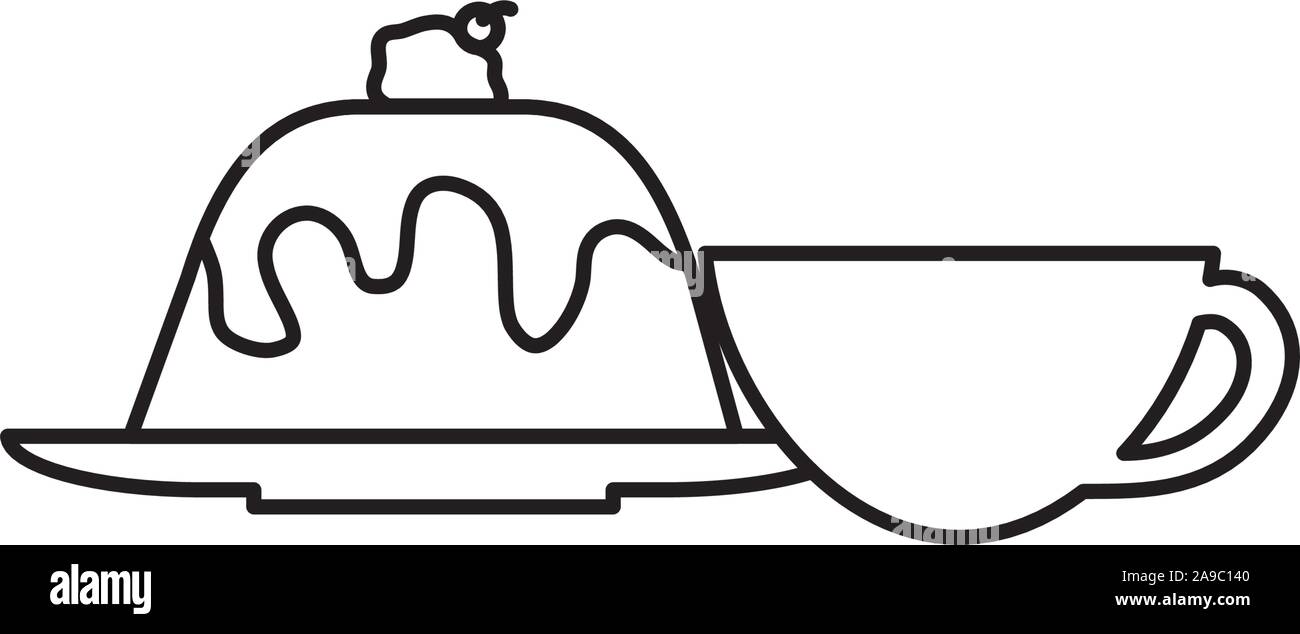 Pudding vector Black and White Stock Photos & Images - Alamy