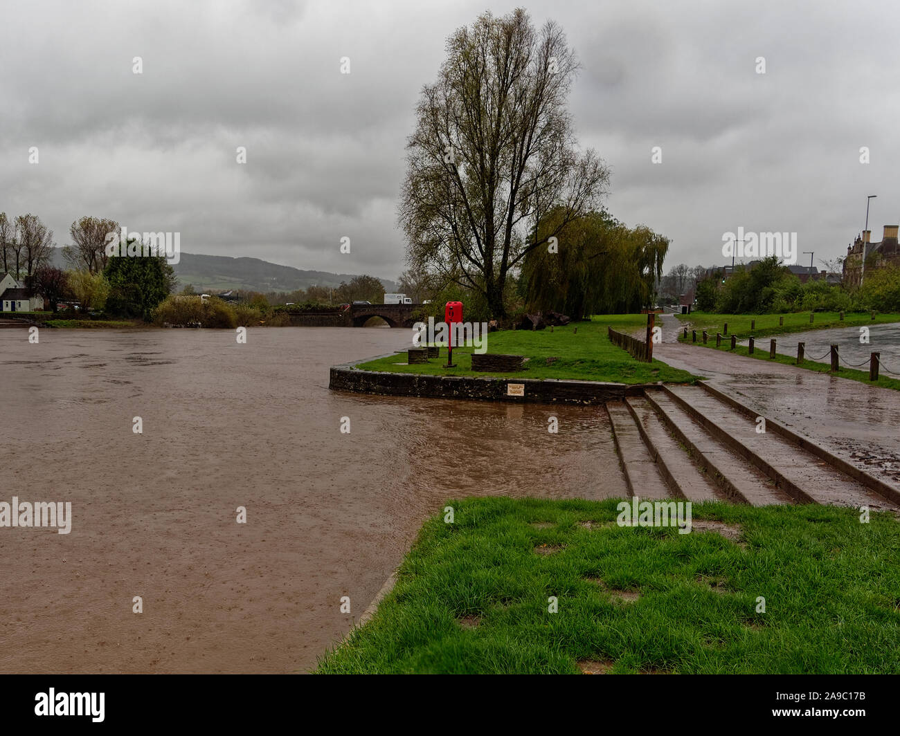 River Wye, Monmouth, South Wales, UK Stock Photo - Alamy