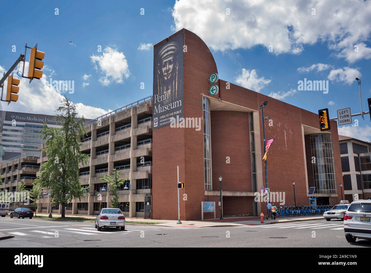 Big poster on the building of University of Pennsylvania Museum of ...