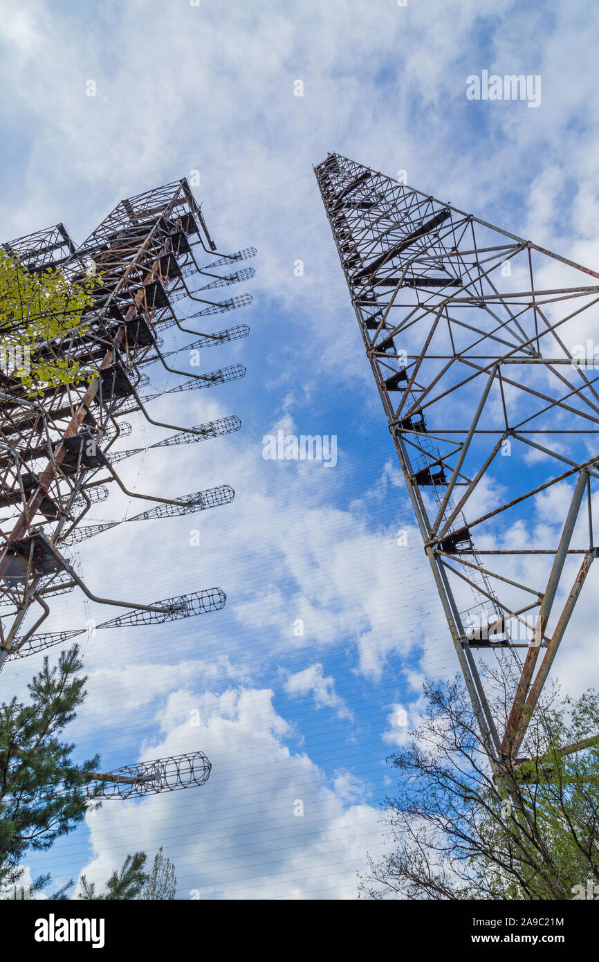 Former military Duga radar system in Chernobyl Exclusion Zone, Ukraine ...