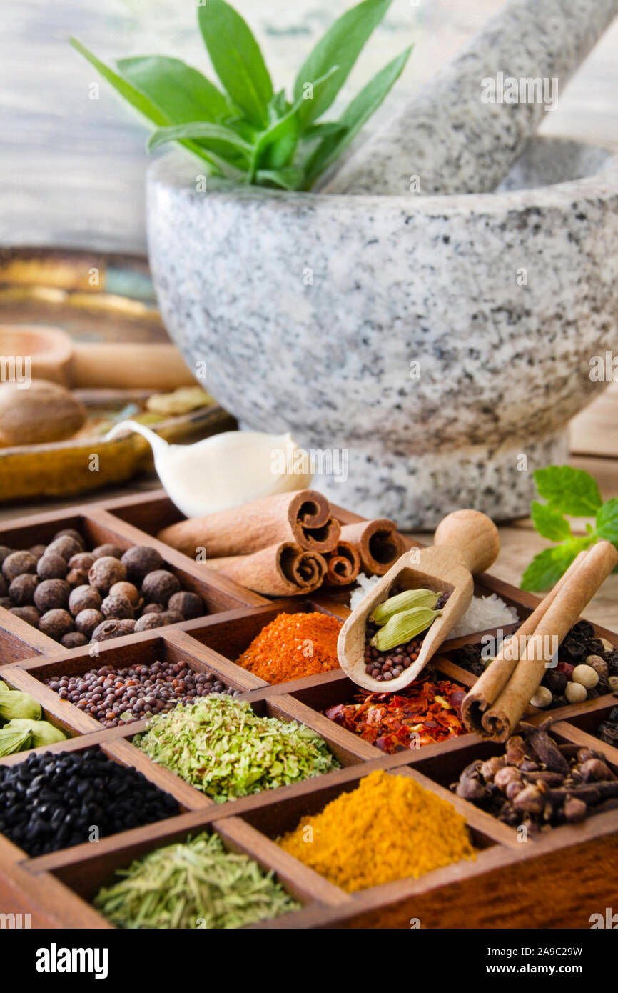Different types herbs dried hi-res stock photography and images - Alamy
