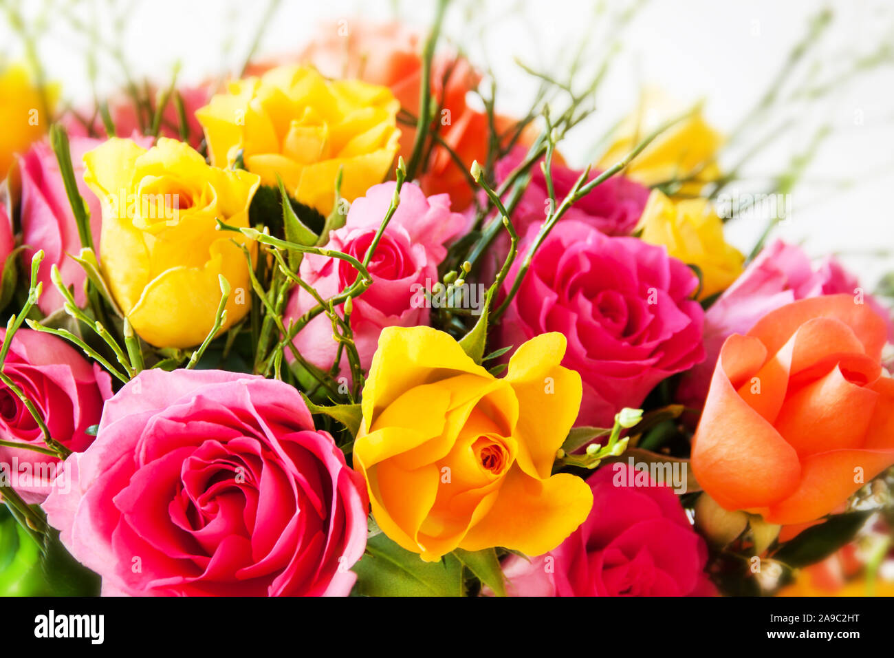 Flower bouquet close up Stock Photo - Alamy