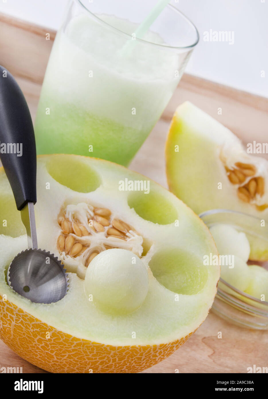 Making melon balls hi-res stock photography and images - Alamy