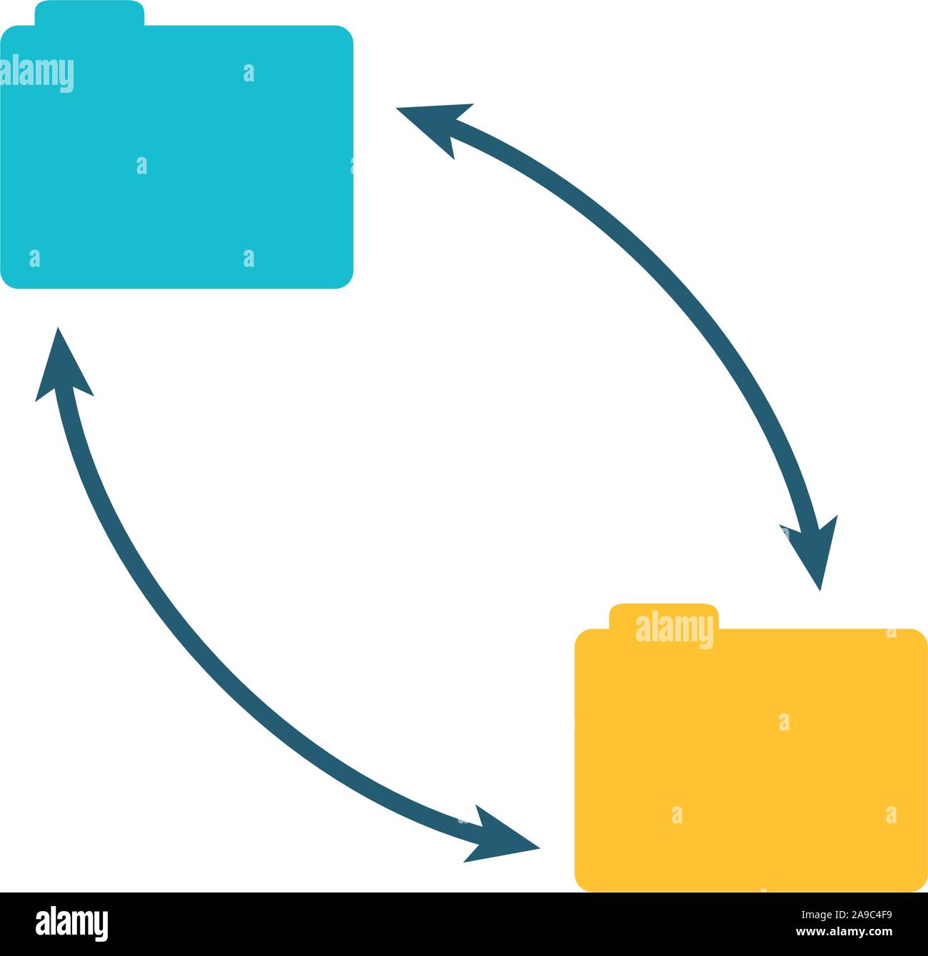 folders documents files with arrows Stock Vector Image & Art - Alamy