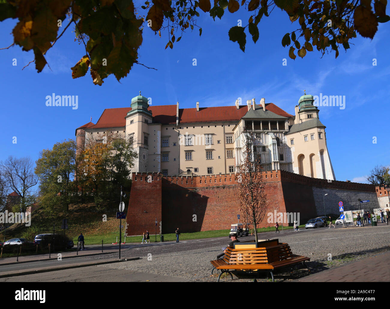 Cracow. Krakow. Poland. Wawel. Royal castle on Wawel Hill, Cracow Old ...