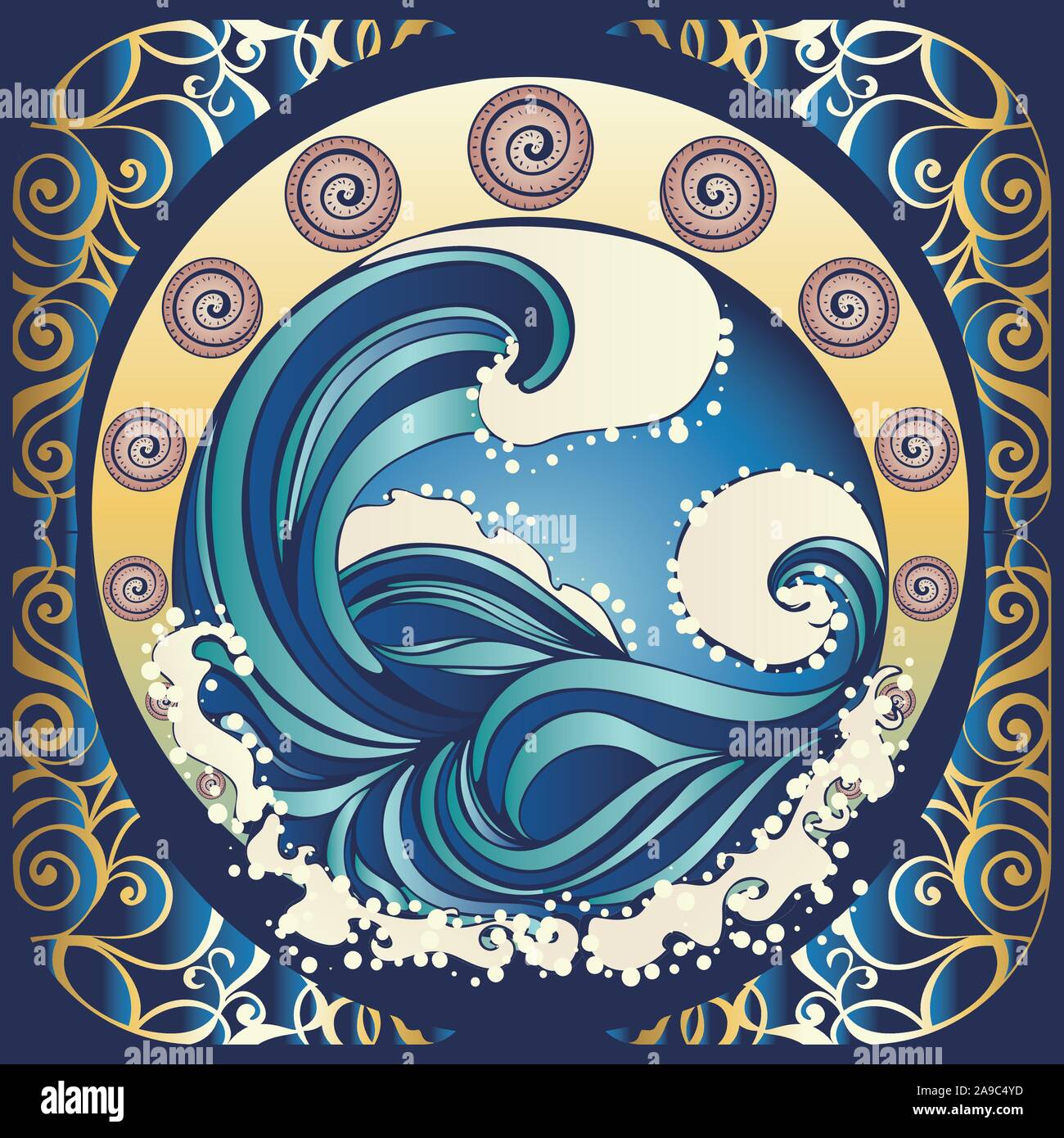 Sea Graphic Design Vector