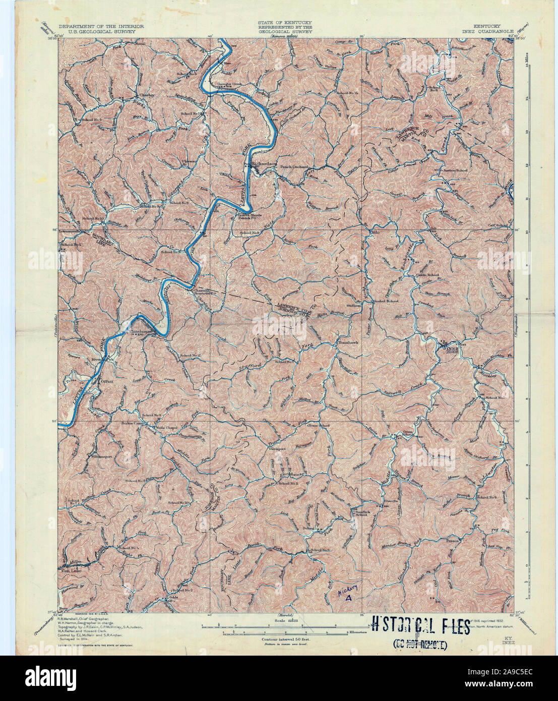 1916 kentucky map hi-res stock photography and images - Alamy