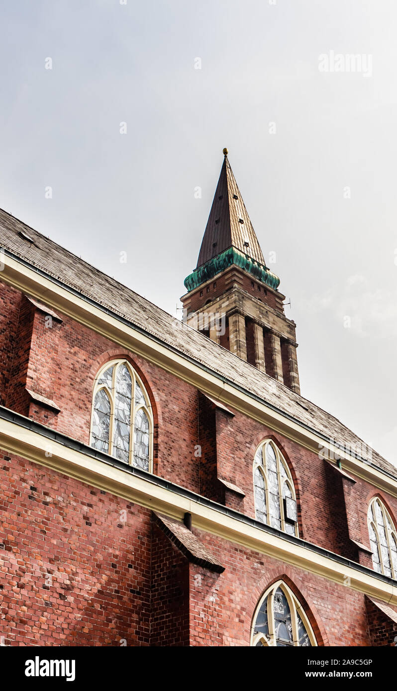 Town Hall Tower, landmark of the city, Kiel, Schleswig-Holstein ...