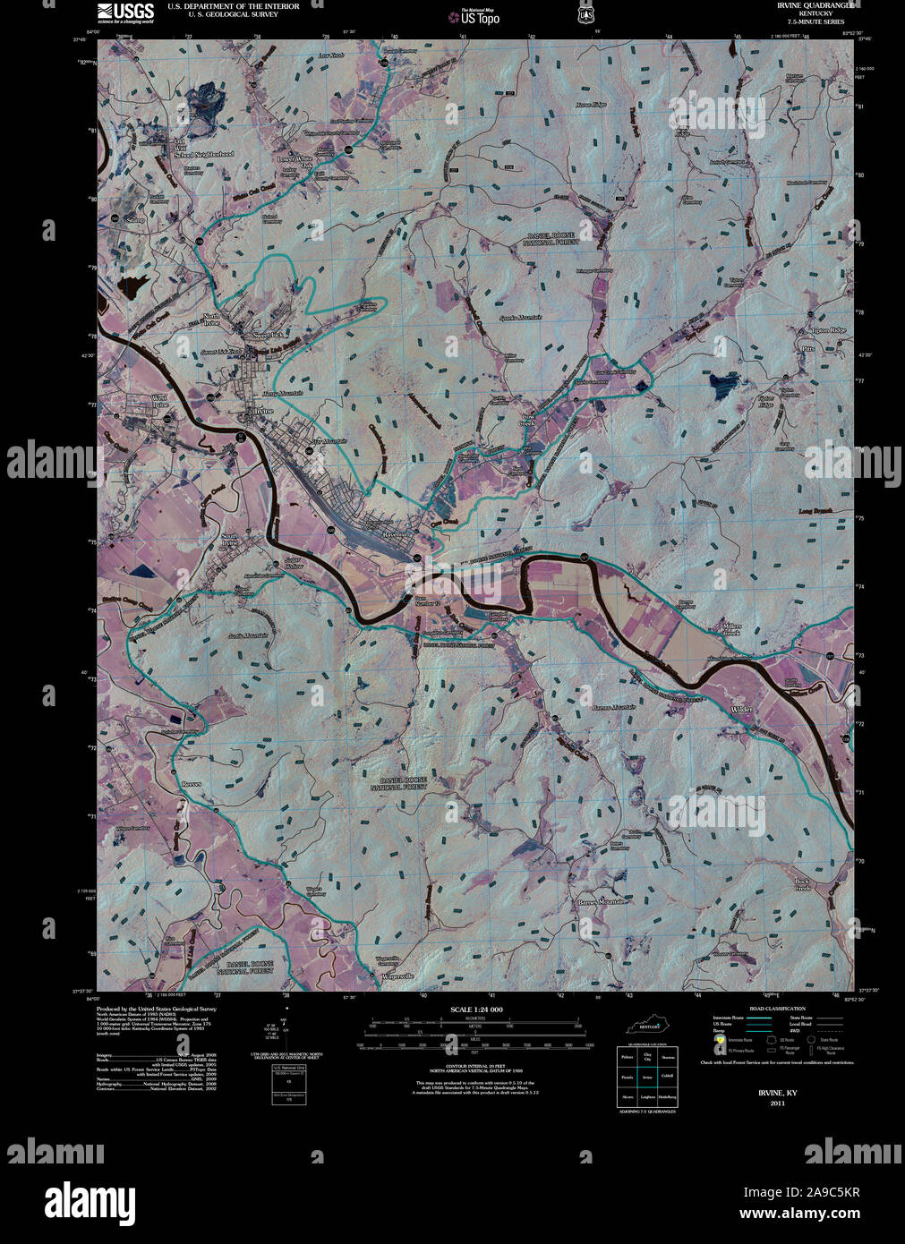 Map irvine hi-res stock photography and images - Alamy