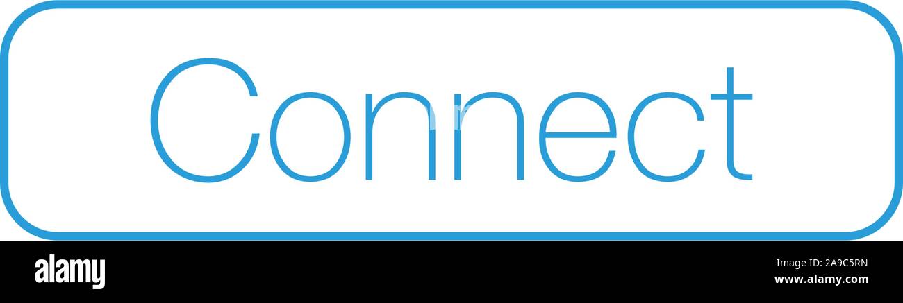 Simple Connect button for web, ui, apps, brochures. Stock Vector ...