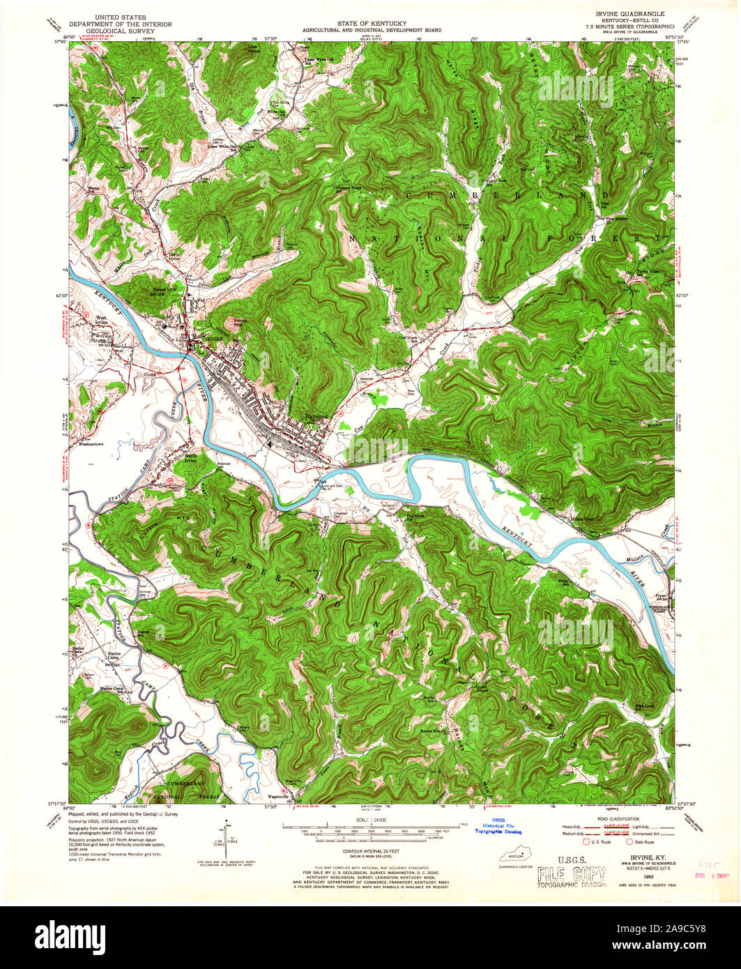 Map irvine hi-res stock photography and images - Alamy