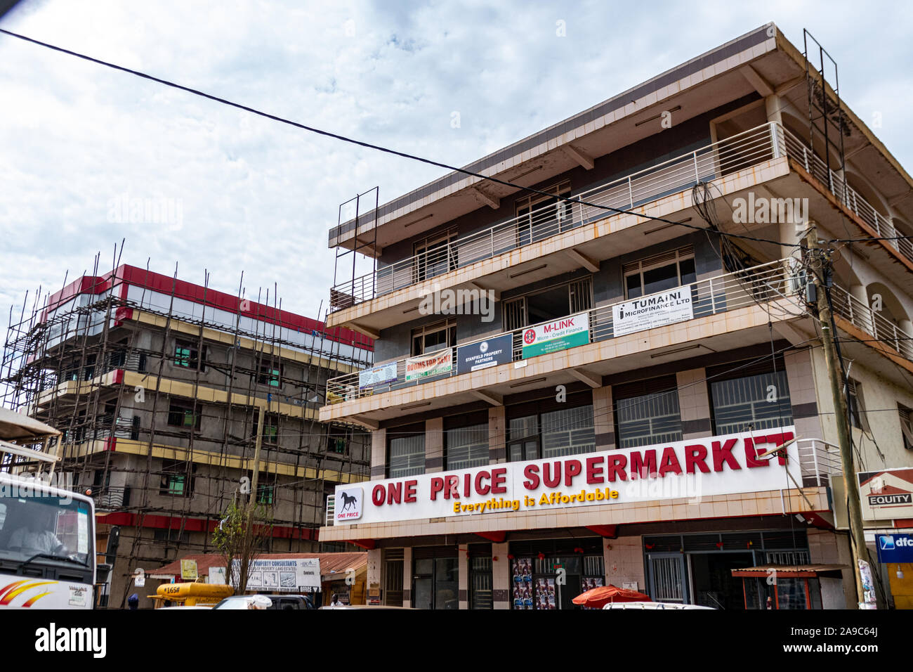 Supermarket in Seeta township located between Kampala and Jinja, Uganda ...