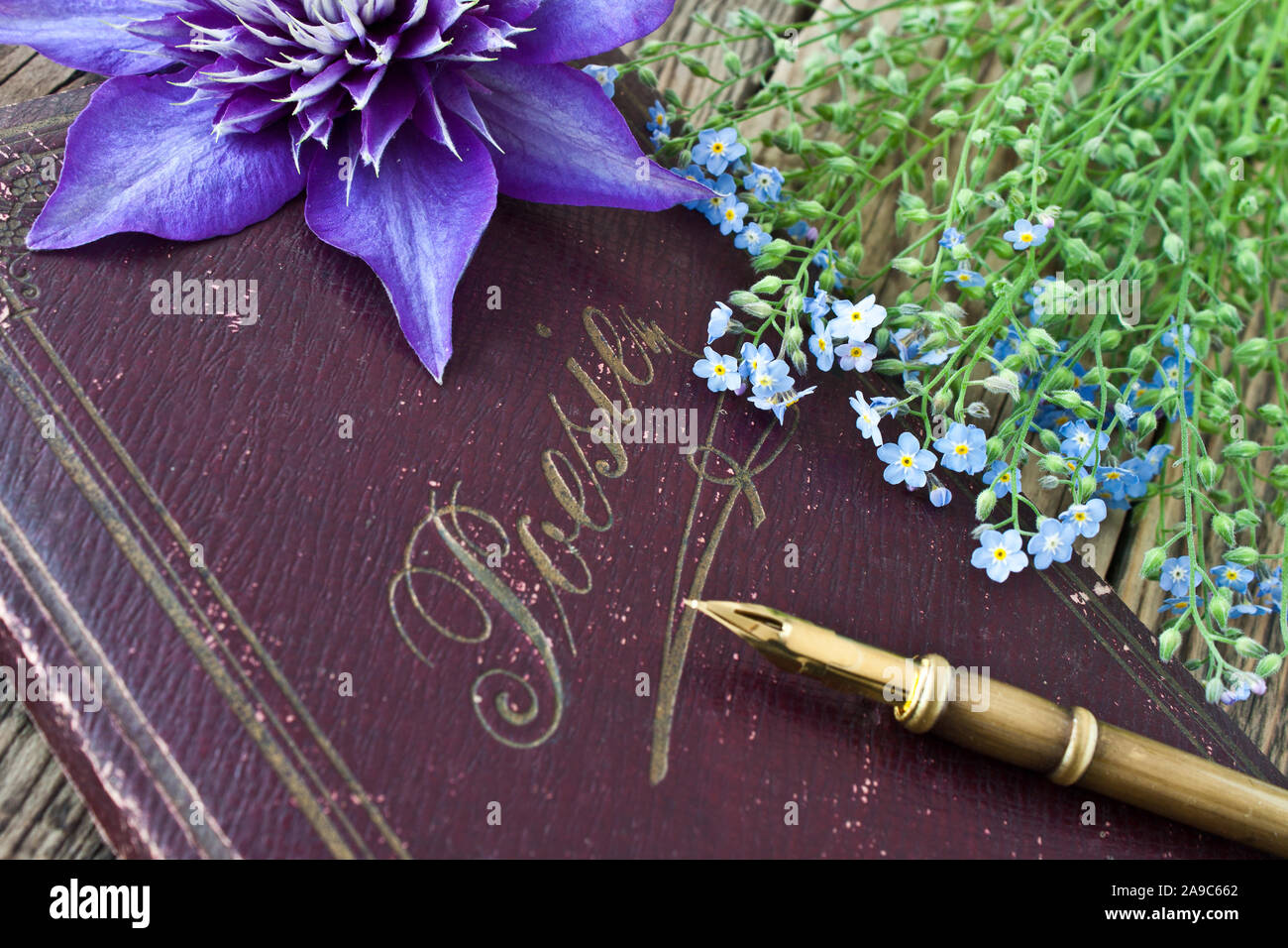 Vintage book old german writing hi-res stock photography and images - Alamy