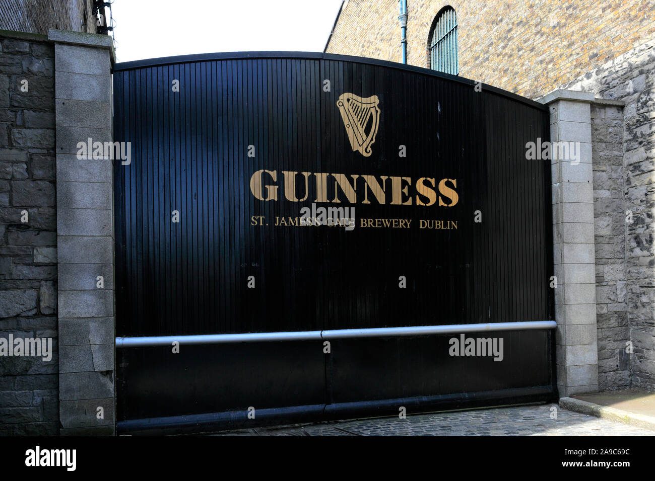 The St James Gate, entrance to the Guinness factory, Dublin City ...