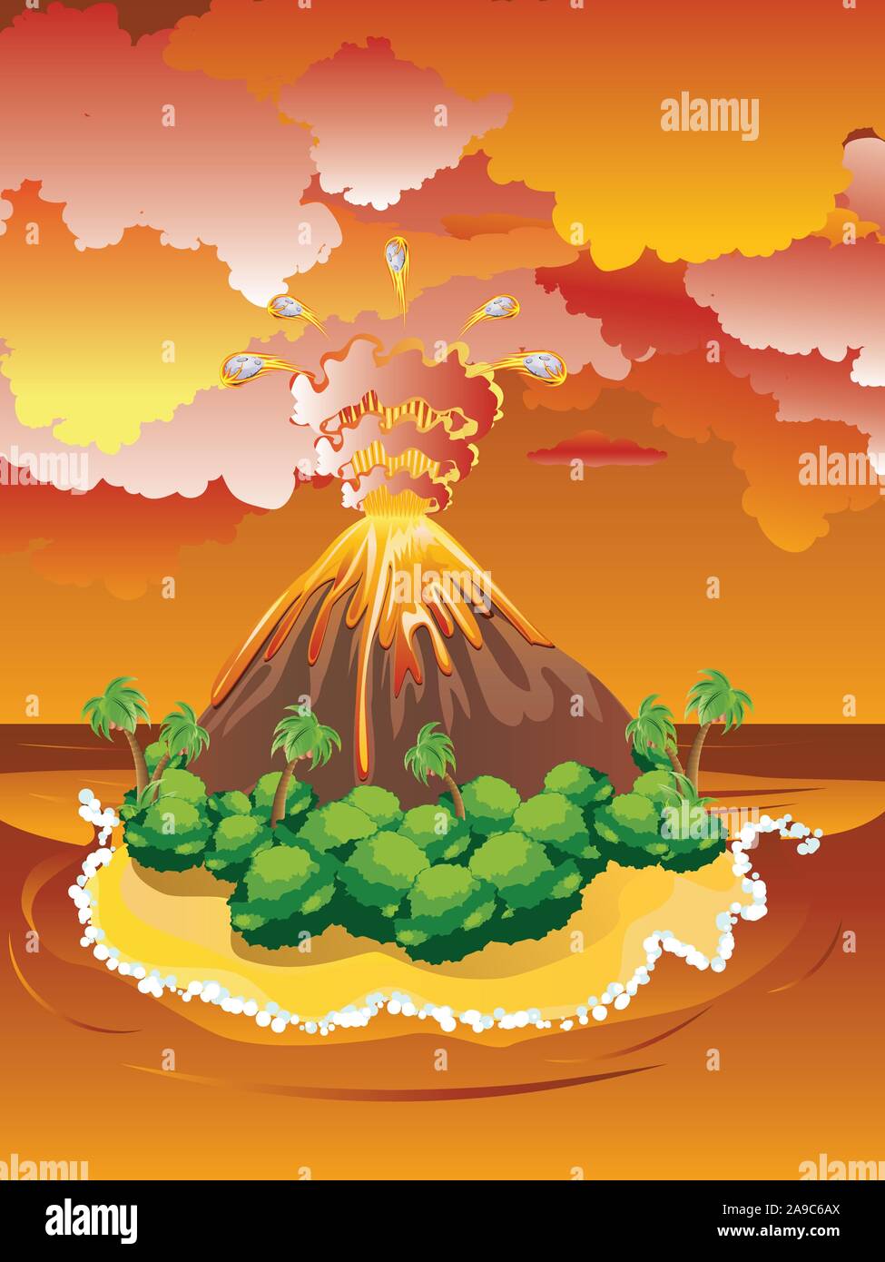 Lava Rock Stock Vector Images - Alamy