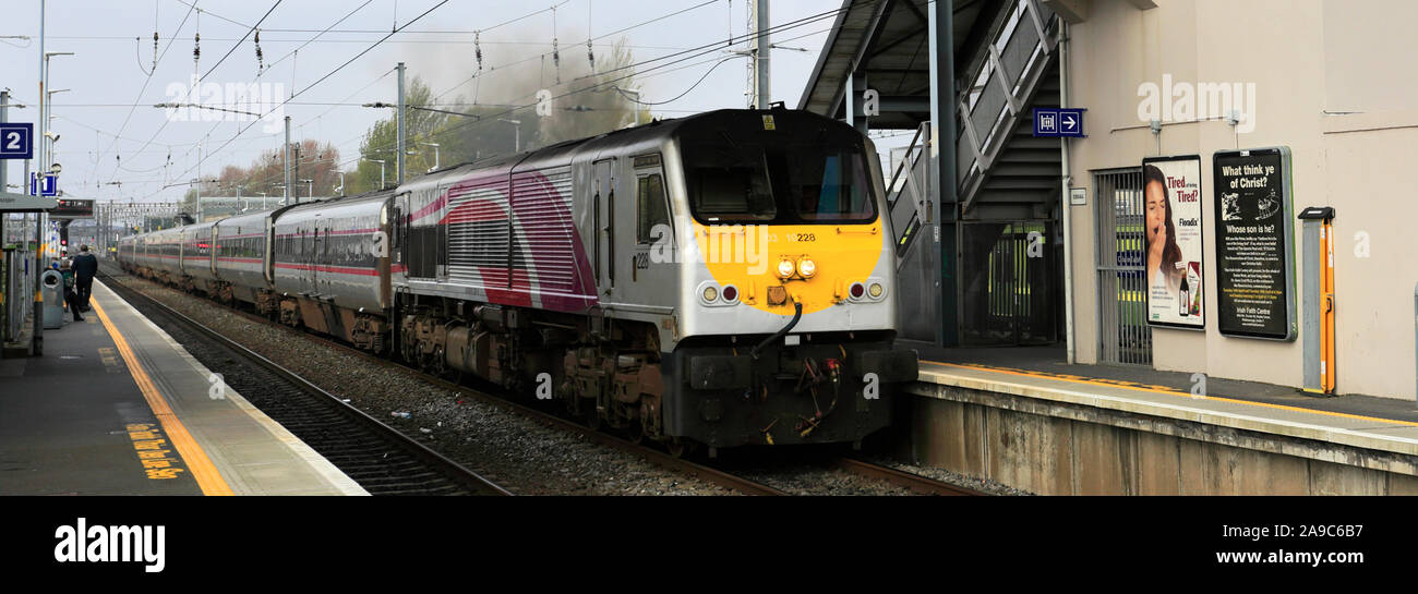 An Enterprise Rail train at Clontarf Road railway station, Dublin City ...