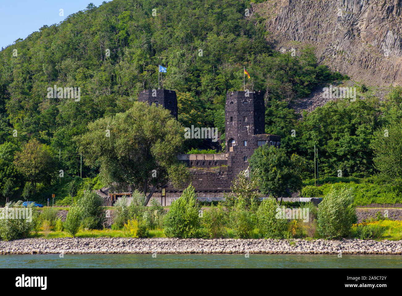 Remains of Ludendorff Bridge in Remagen. The bridge was one of two ...