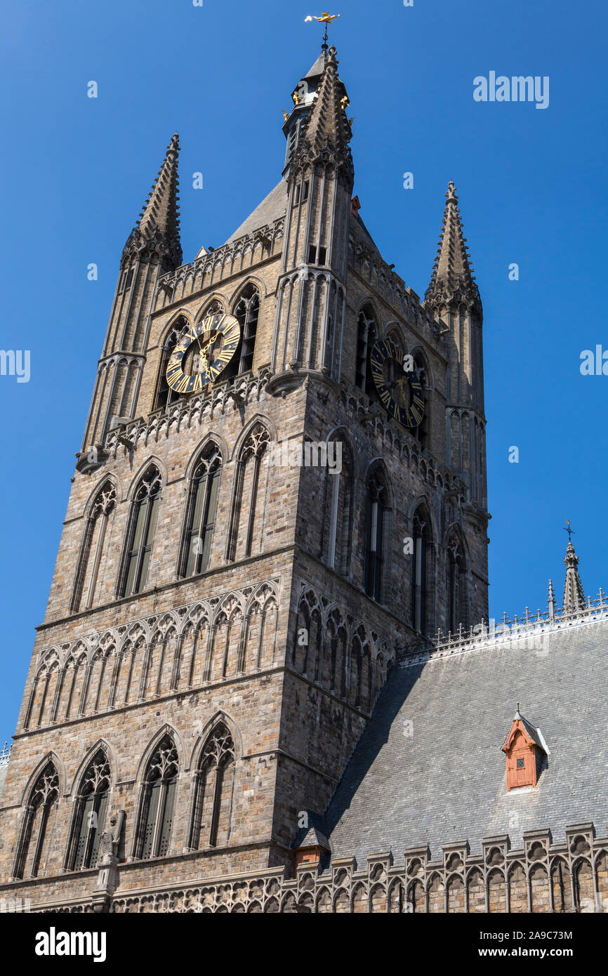 Ypres cloth hall clock tower hi-res stock photography and images - Alamy
